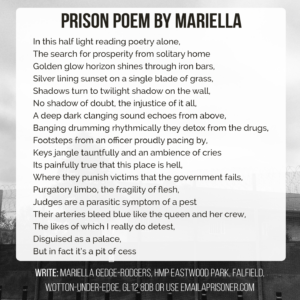 Prison Poem by Mariella | Bristol Anarchist Black Cross
